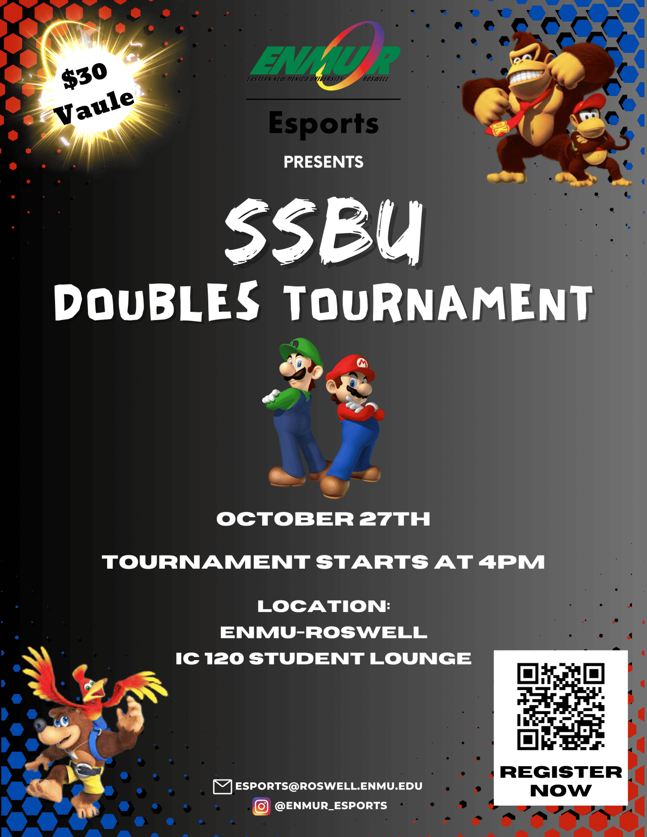 SSBU Doubles Tournament | Eastern New Mexico University - Roswell