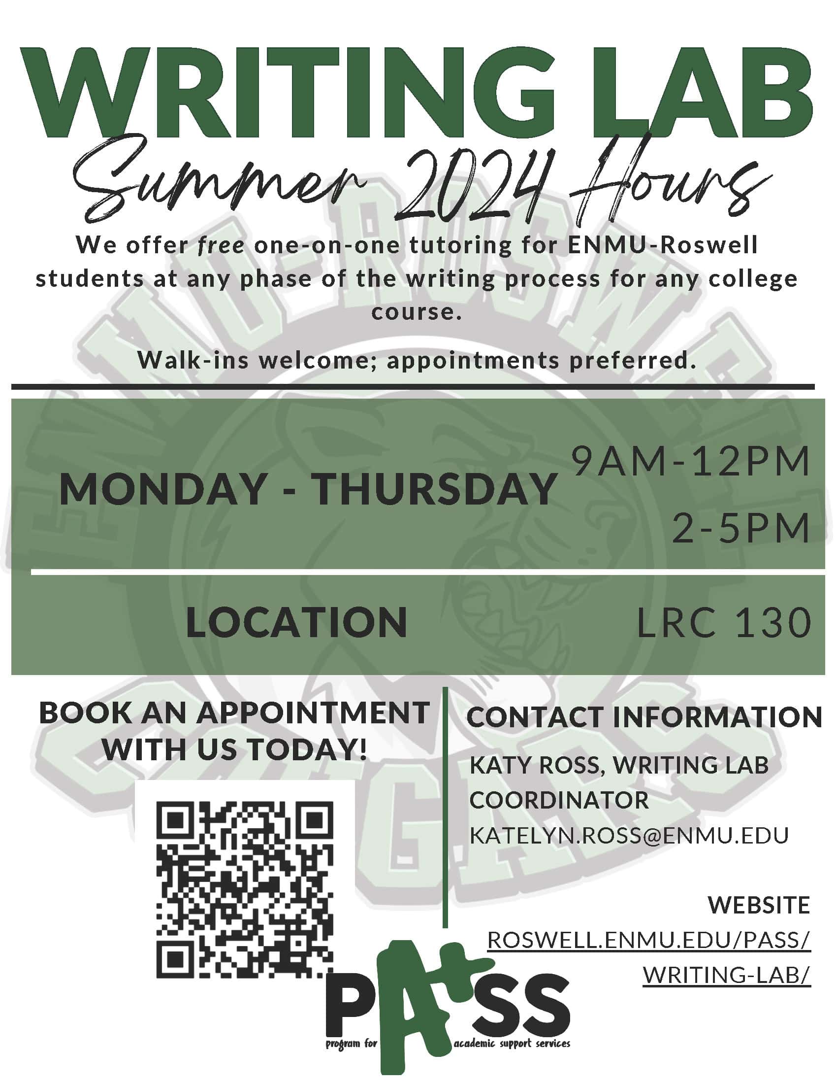Writing Lab | Eastern New Mexico University - Roswell